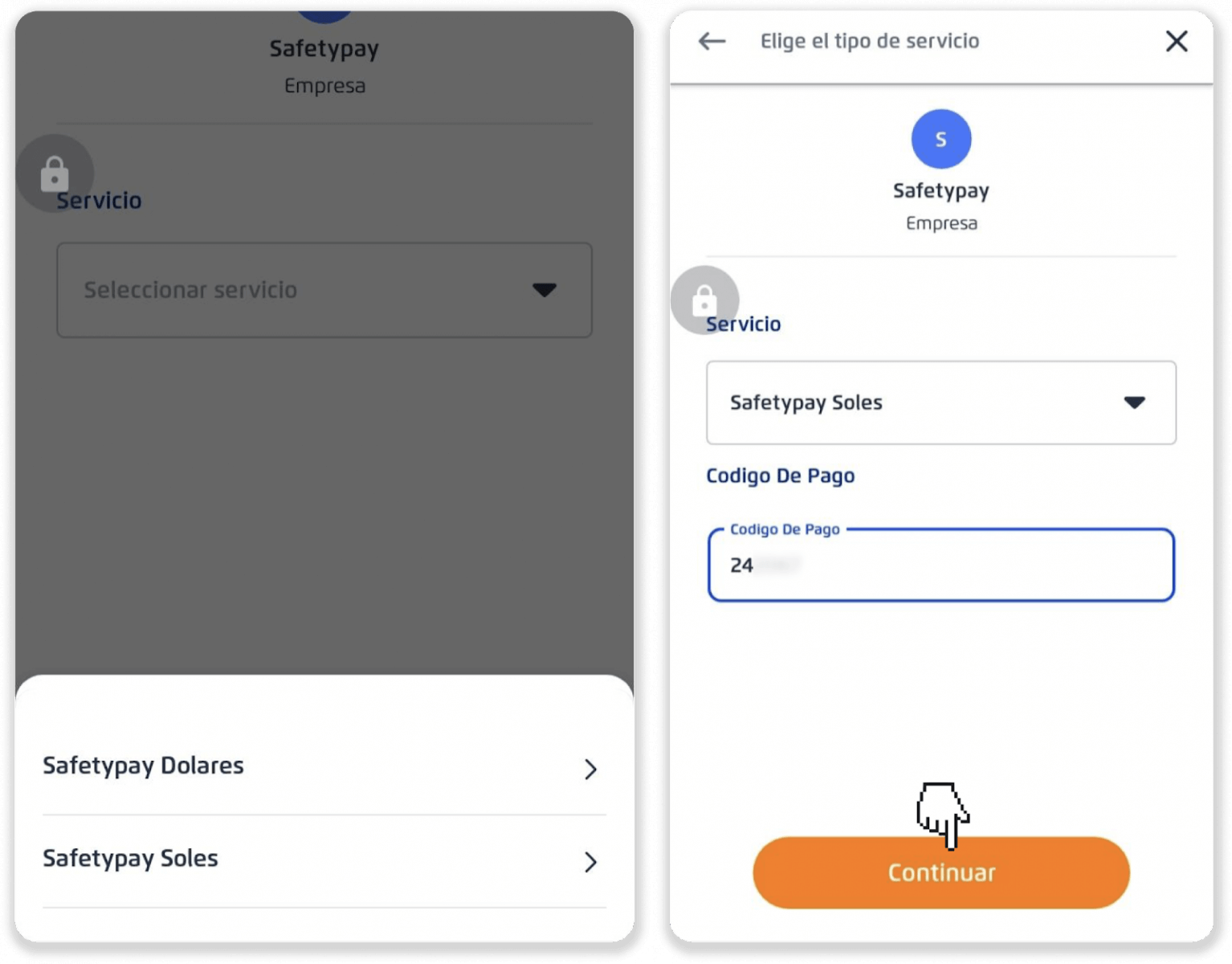 Peru Bank Kartı (Mastercard / Maestro), Bank köçürməsi